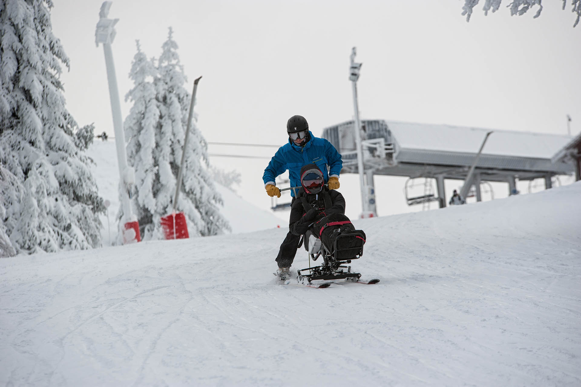 Ski en tandem flex | Refuge du Sotré - Massif des Vosges - Alsace ...
